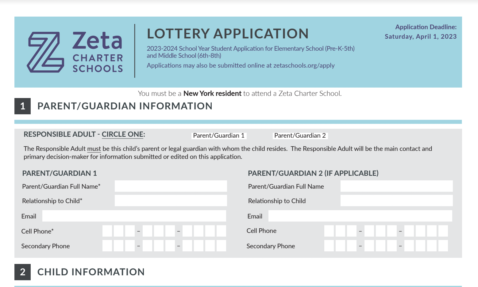 Enrollment Process - Zeta Charter Schools